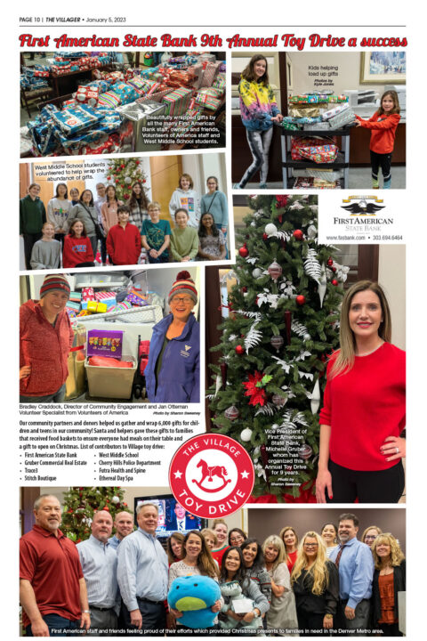 The Villager: Toy Drive A Success - First American State Bank