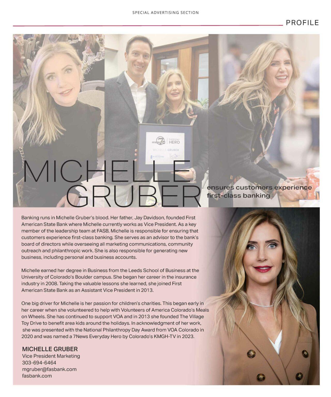 See our very own, Michelle Gruber, Vice President featured in Colorado ...