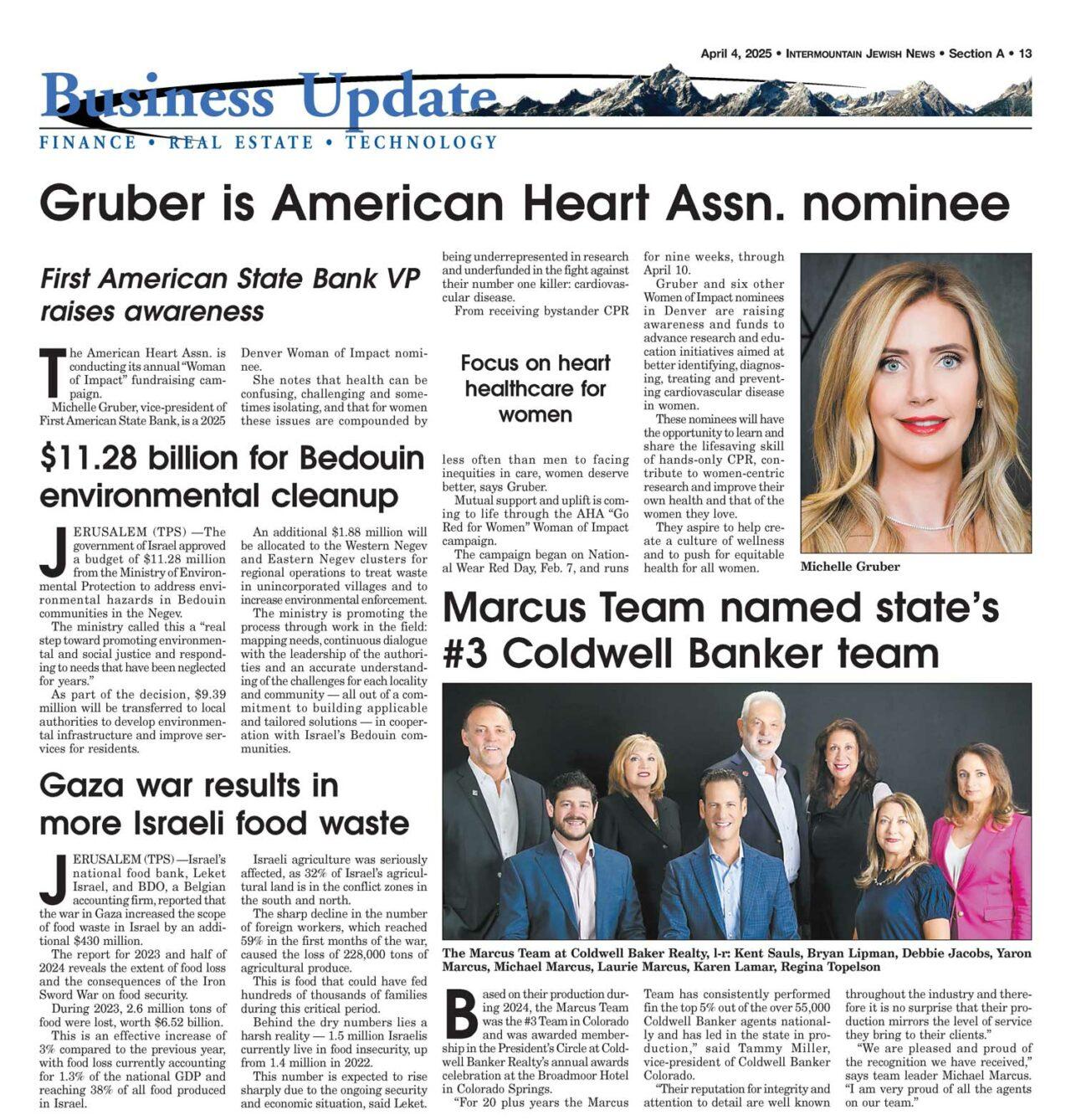 Gruber is American Heart Assn. Nominee - First American State Bank